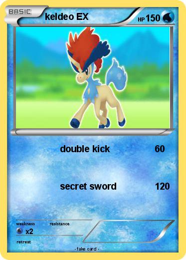 Pokémon keldeo EX 129 129 - double kick - My Pokemon Card
