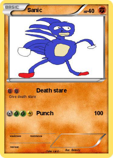 Pokémon Sanic 57 57 - Death stare - My Pokemon Card