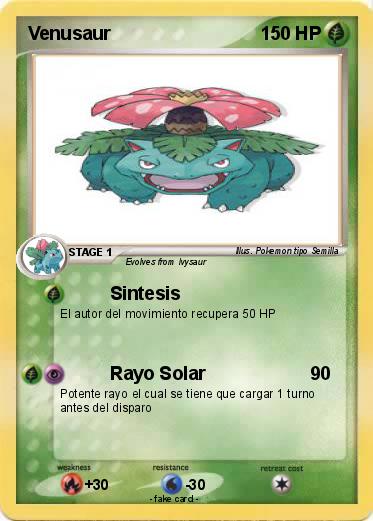 Pokémon Venusaur 577 577 - Sintesis - My Pokemon Card