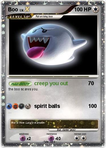 Pokémon Boo 928 928 - creep you out - My Pokemon Card