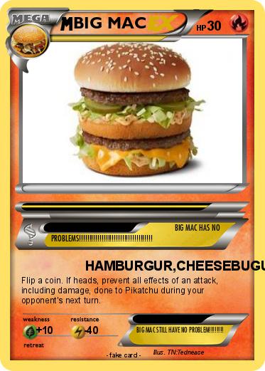 Pokémon BIG MAC 244 244 - HAMBURGUR,CHEESEBUGUR,BIGMAC,WHOPPER!!!!1 ...