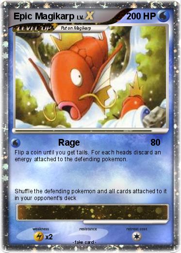 Pokémon Epic Magikarp 1 1 - Rage - My Pokemon Card