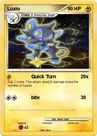 Pokémon Luxio 130 130 - Quick Turn - My Pokemon Card