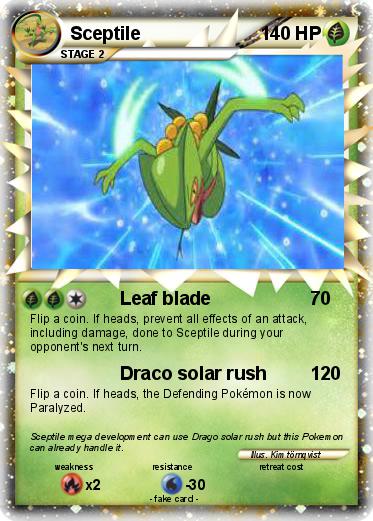 Pokémon Sceptile 500 500 - Leaf blade - My Pokemon Card