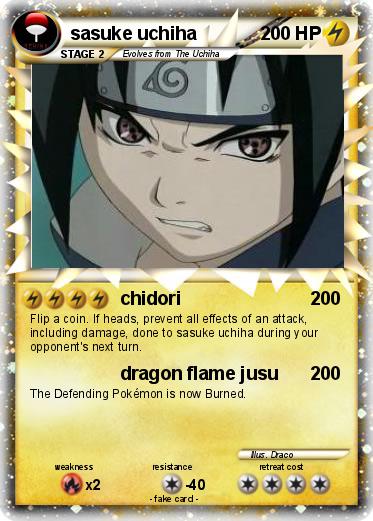 Pokémon sasuke uchiha 342 342 - chidori - My Pokemon Card