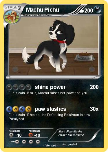 Pokémon Machu Pichu 7 7 - shine power - My Pokemon Card