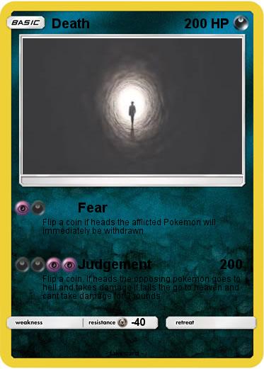 Pokémon Death 5498 5498 - Fear - My Pokemon Card
