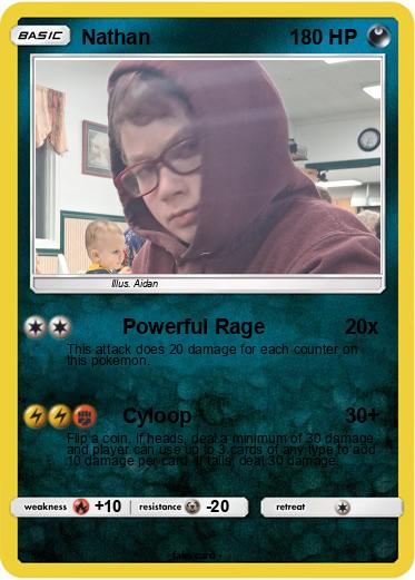 Pokémon Nathan 1449 1449 - Powerful Rage - My Pokemon Card