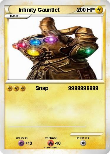 Pokémon Infinity Gauntlet 25 25 - Snap 9999999999 - My Pokemon Card