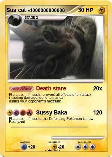 Pokémon Sus cat 13 13 - Death stare - My Pokemon Card