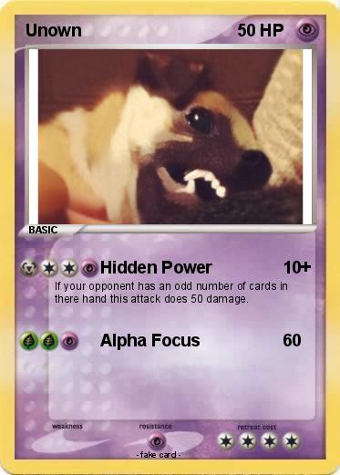 Pokémon Unown 265 265 - Hidden Power - My Pokemon Card