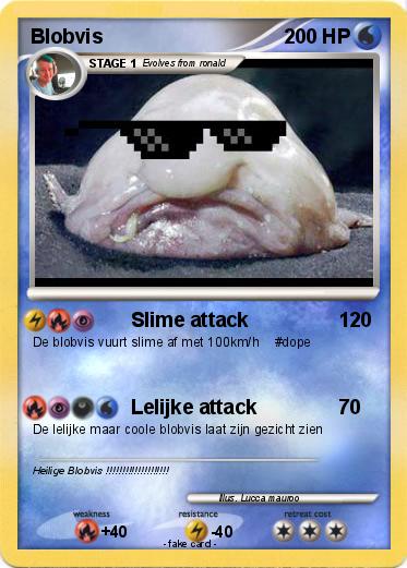 Pokémon Blobvis 23 23 - Slime attack - My Pokemon Card