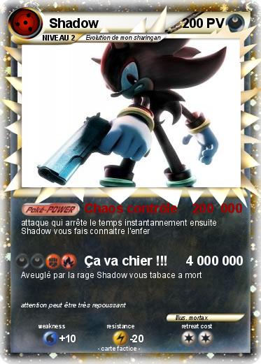 Pokémon Shadow 6975 6975 - Chaos contrôle 200 000 - Ma carte Pokémon