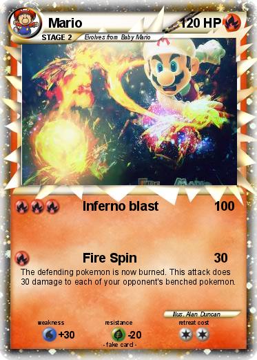 Pokémon Mario 6838 6838 - Inferno blast - My Pokemon Card