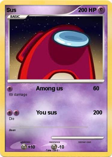 Pokémon Sus 219 219 - Among us - My Pokemon Card