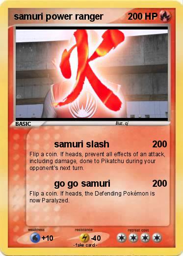 Pokémon samuri power ranger - samuri slash - My Pokemon Card