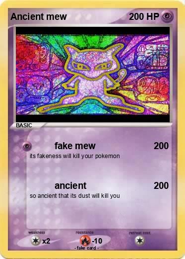 Pokémon Ancient mew 268 268 - fake mew - My Pokemon Card
