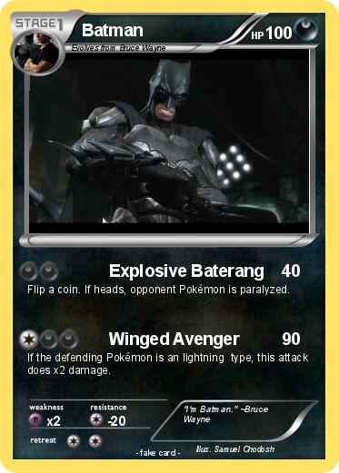 Pokémon Batman 2076 2076 - Explosive Baterang - My Pokemon Card