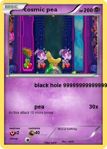 Pokémon cosmic pea - black hole 99999999999999 - My Pokemon Card