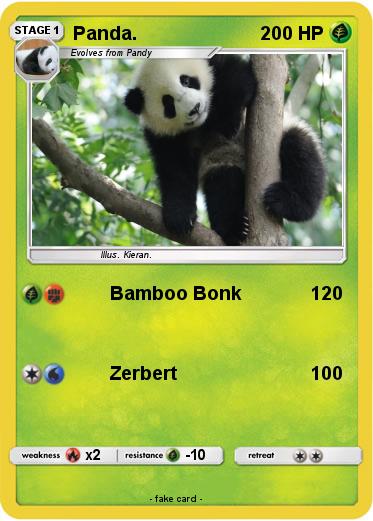 Pokémon Panda 1118 1118 - Bamboo Bonk - My Pokemon Card