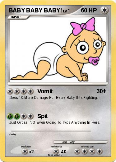 Pokémon BABY BABY BABY - Vomit - My Pokemon Card