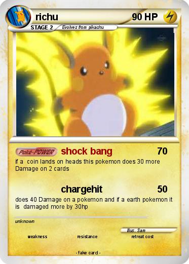 Pokémon richu 210 210 - shock bang - My Pokemon Card
