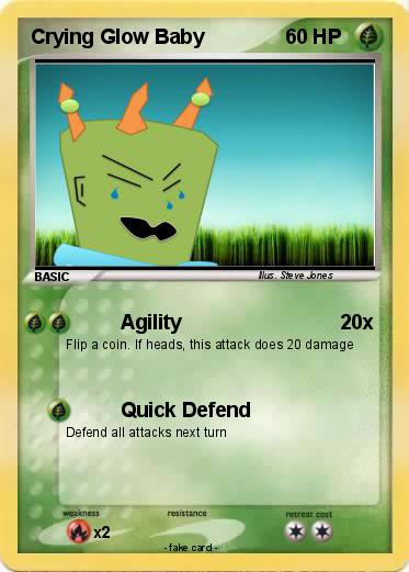 Pokémon Crying Glow Baby - Agility - My Pokemon Card