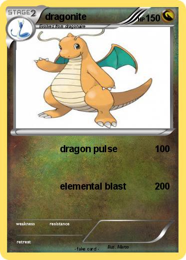 Pokémon dragonite 609 609 - dragon pulse - My Pokemon Card