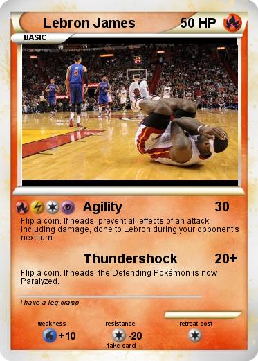 Pokémon Lebron James 605 605 - Agility - My Pokemon Card