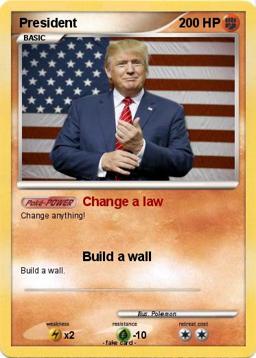 Pokémon President 249 249 - Change a law - My Pokemon Card