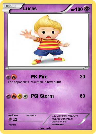 Pokémon Lucas 1216 1216 - PK Fire - My Pokemon Card