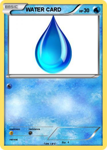 Pokémon WATER CARD - Mi carta pokémon