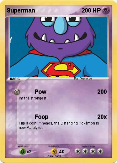 Pokémon Superman 875 875 - Pow - My Pokemon Card