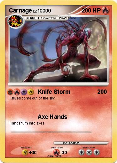 Pokémon Carnage 167 167 - Knife Storm - My Pokemon Card