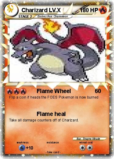 Pokémon Charizard LV X 56 56 - Flame Wheel - My Pokemon Card