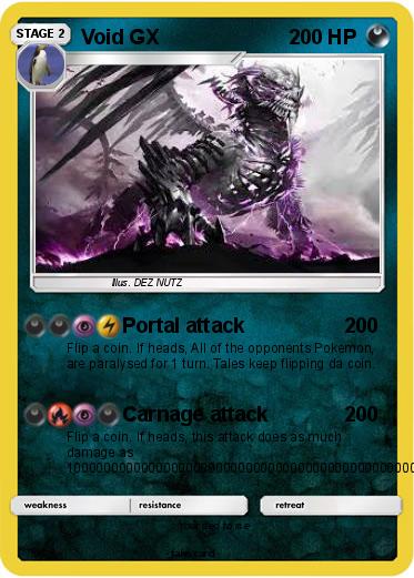 Pokémon Void GX - Portal attack - My Pokemon Card