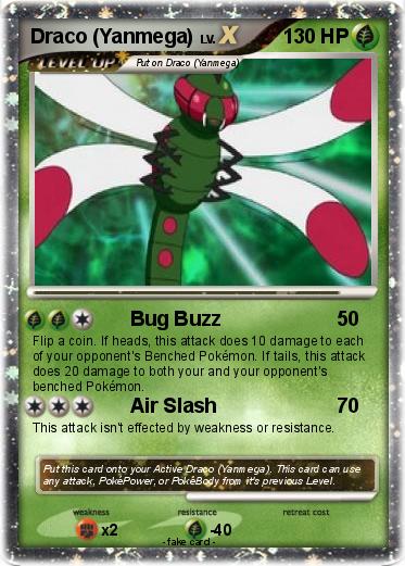Pokémon Draco Yanmega 1 1 - Bug Buzz - My Pokemon Card