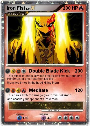Pokémon Iron Fist 43 43 - Double Blade Kick - My Pokemon Card