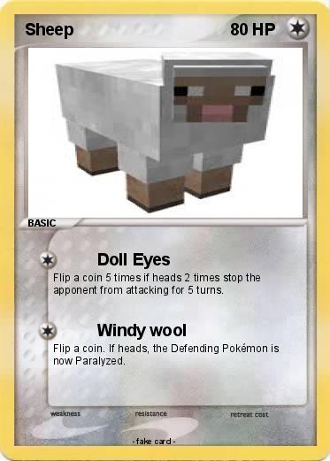 Pokémon Sheep 158 158 - Doll Eyes - My Pokemon Card