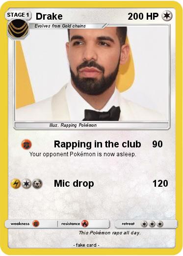 Pokémon Drake 374 374 - Rapping in the club - My Pokemon Card