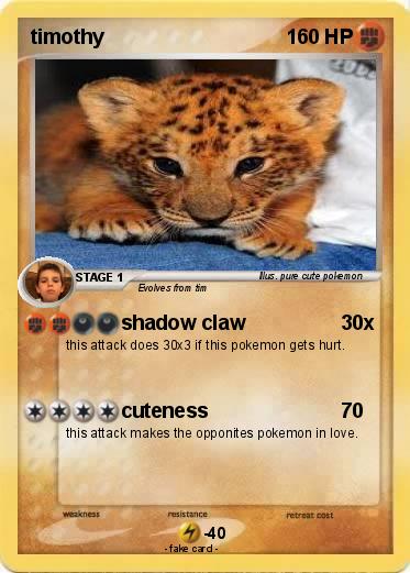 Pokémon timothy 43 43 - shadow claw - My Pokemon Card