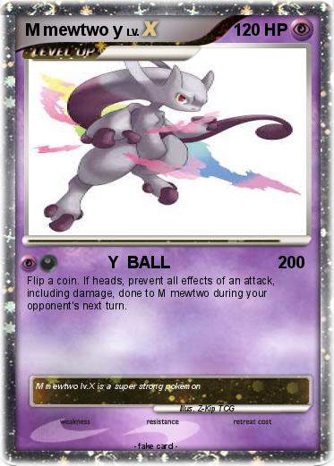 Pokémon M mewtwo y 24 24 - Y BALL - My Pokemon Card