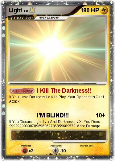 Pokémon Light 654 654 - I Kill The Darkness!! - My Pokemon Card