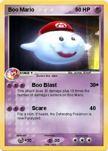 Pokémon Boo Mario 81 81 - Boo Blast - My Pokemon Card