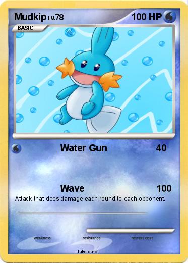 Pokémon Mudkip 364 364 - Water Gun - My Pokemon Card