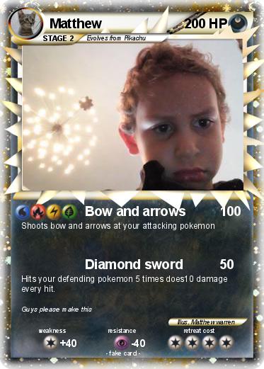 Pokémon Matthew 672 672 - Bow and arrows - My Pokemon Card