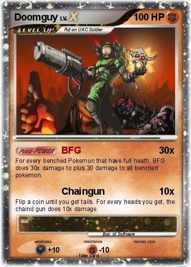 Pokémon Doomguy 10 10 - BFG - My Pokemon Card
