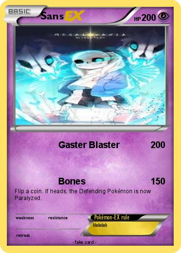 Pokémon Sans 3320 3320 - Gaster Blaster - My Pokemon Card