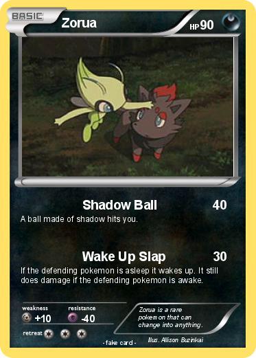 Pokémon Zorua 946 946 - Shadow Ball - My Pokemon Card