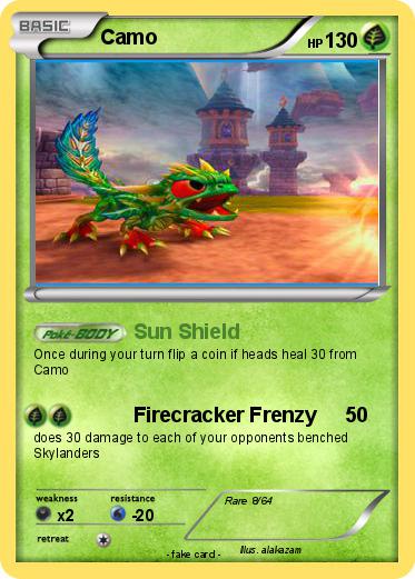 Pokémon Camo 347 347 - Sun Shield - My Pokemon Card